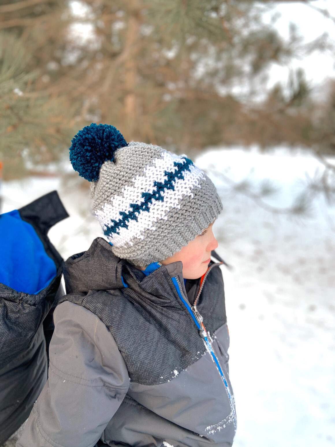 The Buddy Beanie: A Free Crochet Hat Pattern for Boys - The Knotted Nest