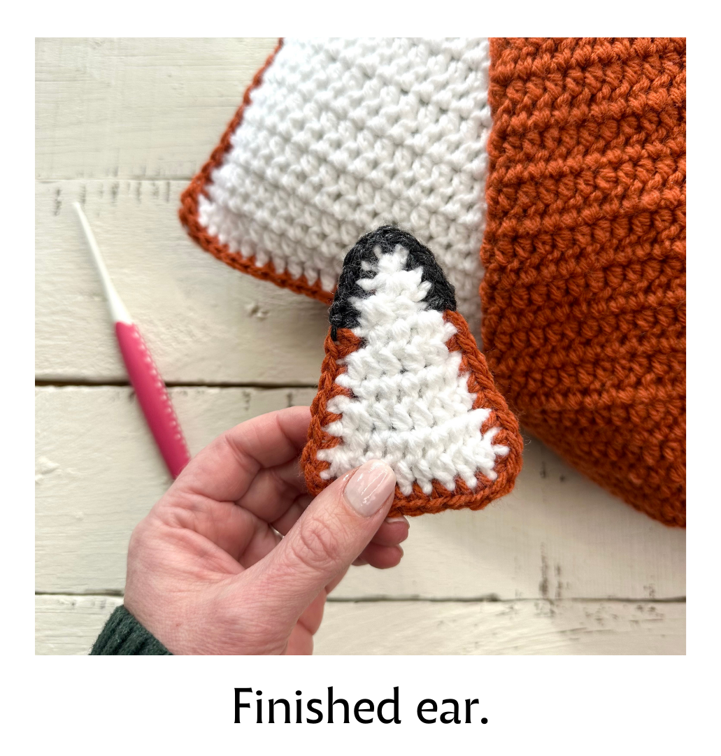 Crochet Fox Pillow- Free Pattern - The Knotted Nest