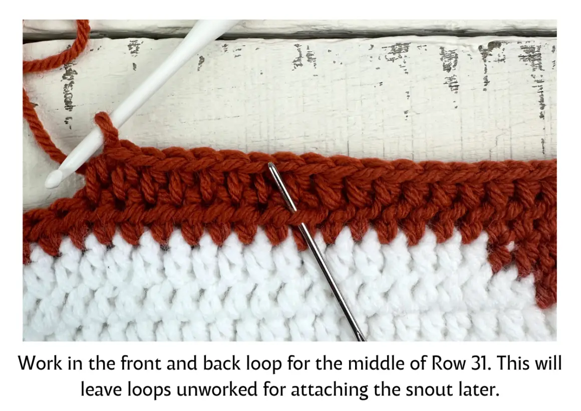 Crochet Fox Pillow- Free Pattern - The Knotted Nest